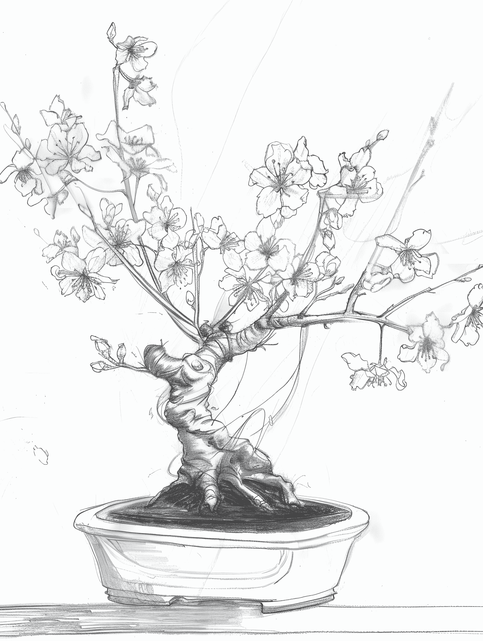 30 Cherry Blossom Tree Drawing Ideas - Brighter Craft