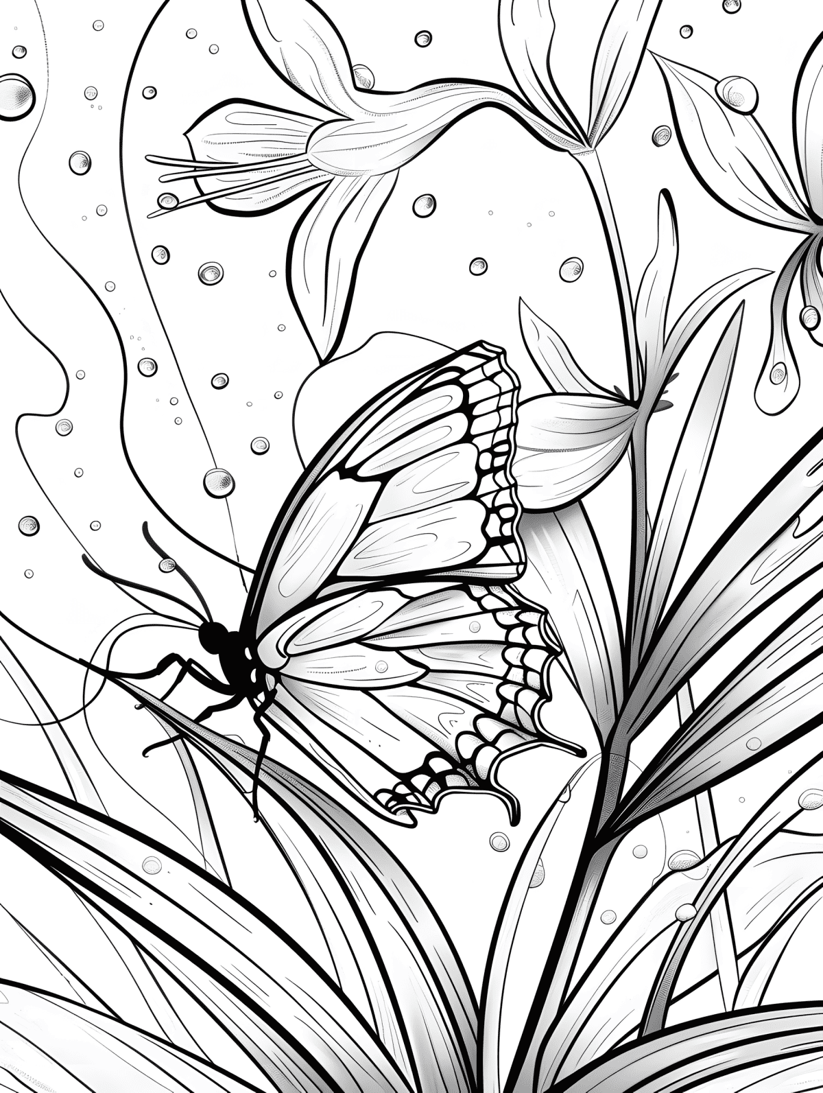30 Exciting Butterfly Coloring Pages - Brighter Craft