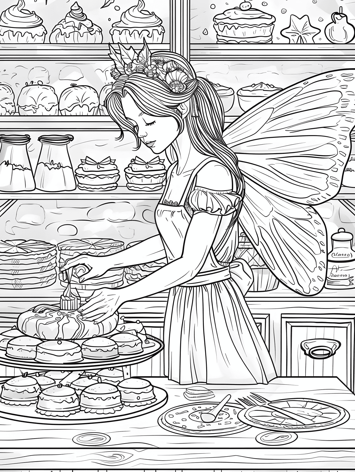 30 Fairy Coloring Pages for Kids and Adults - Brighter Craft