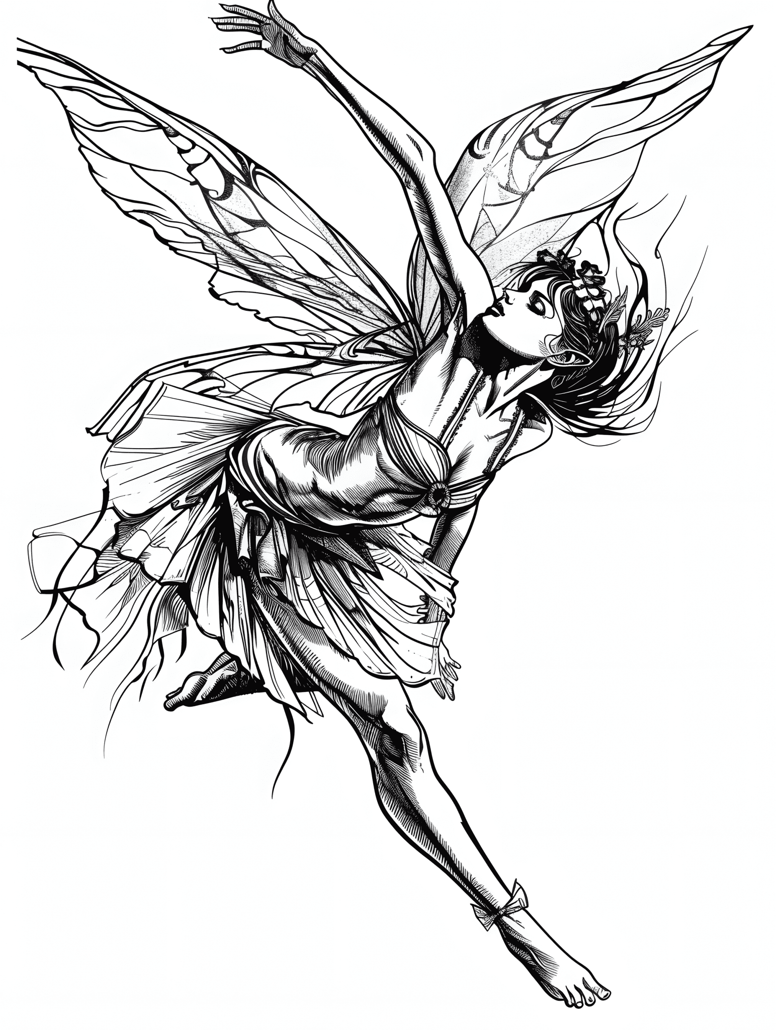 30 Fairy Coloring Pages for Kids and Adults - Brighter Craft