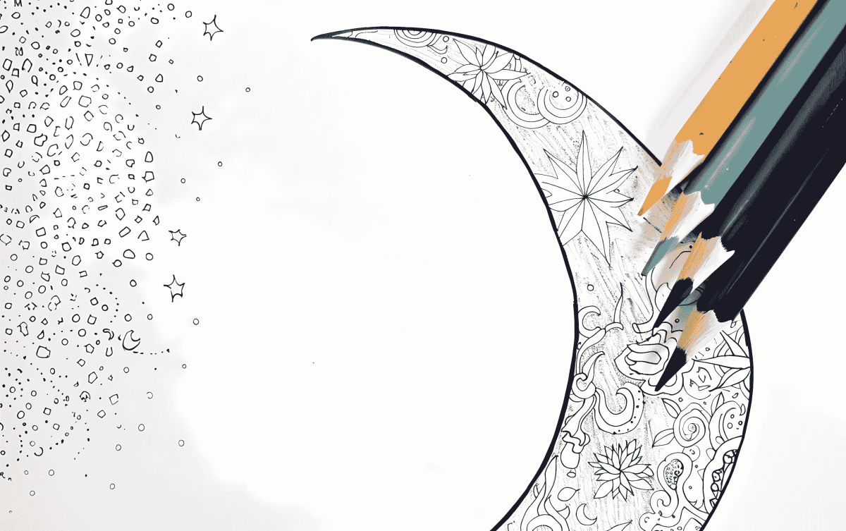 30 Beautiful Moon Coloring Pages - Brighter Craft