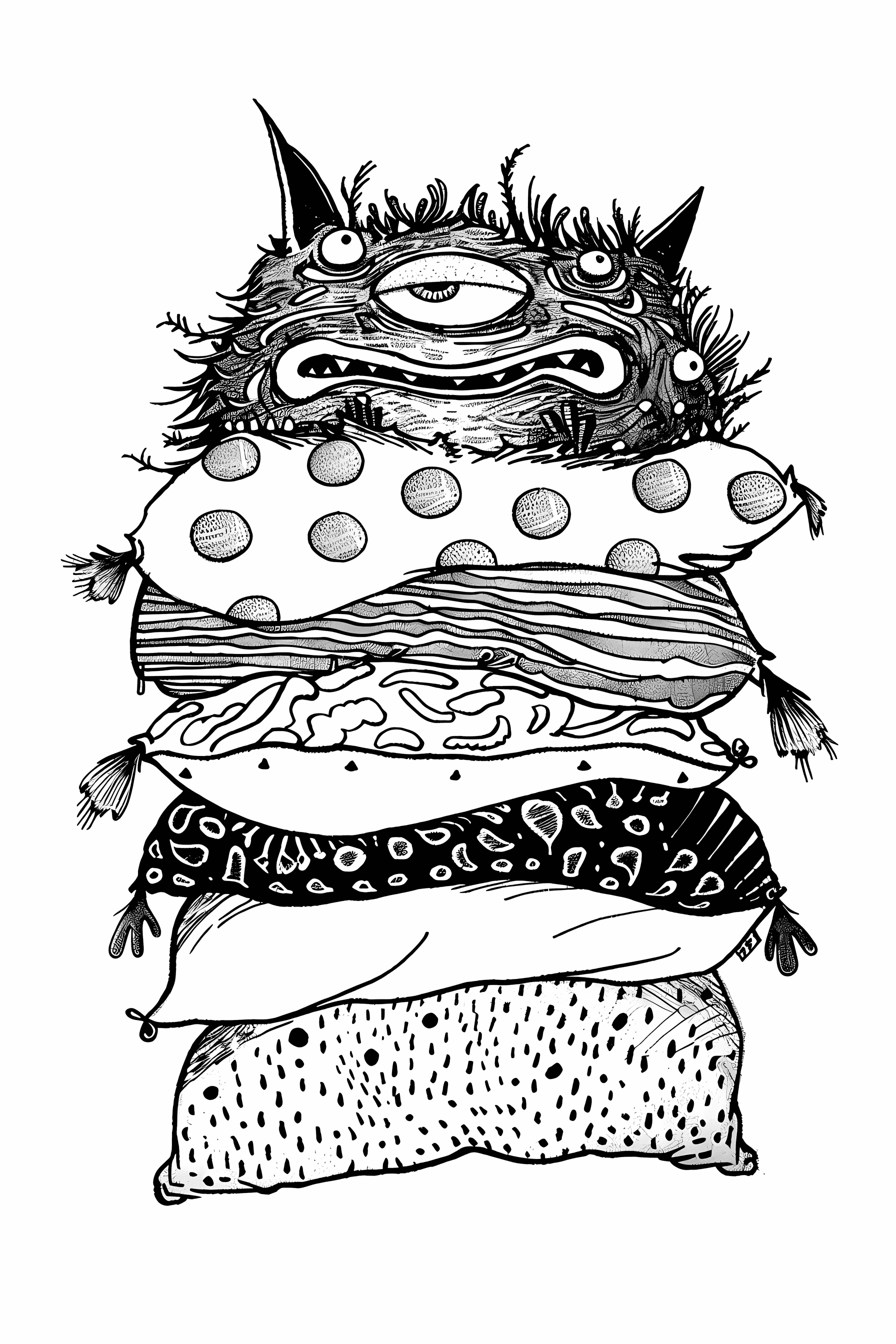 30 Easy and Cute Monster Drawing Ideas - Brighter Craft