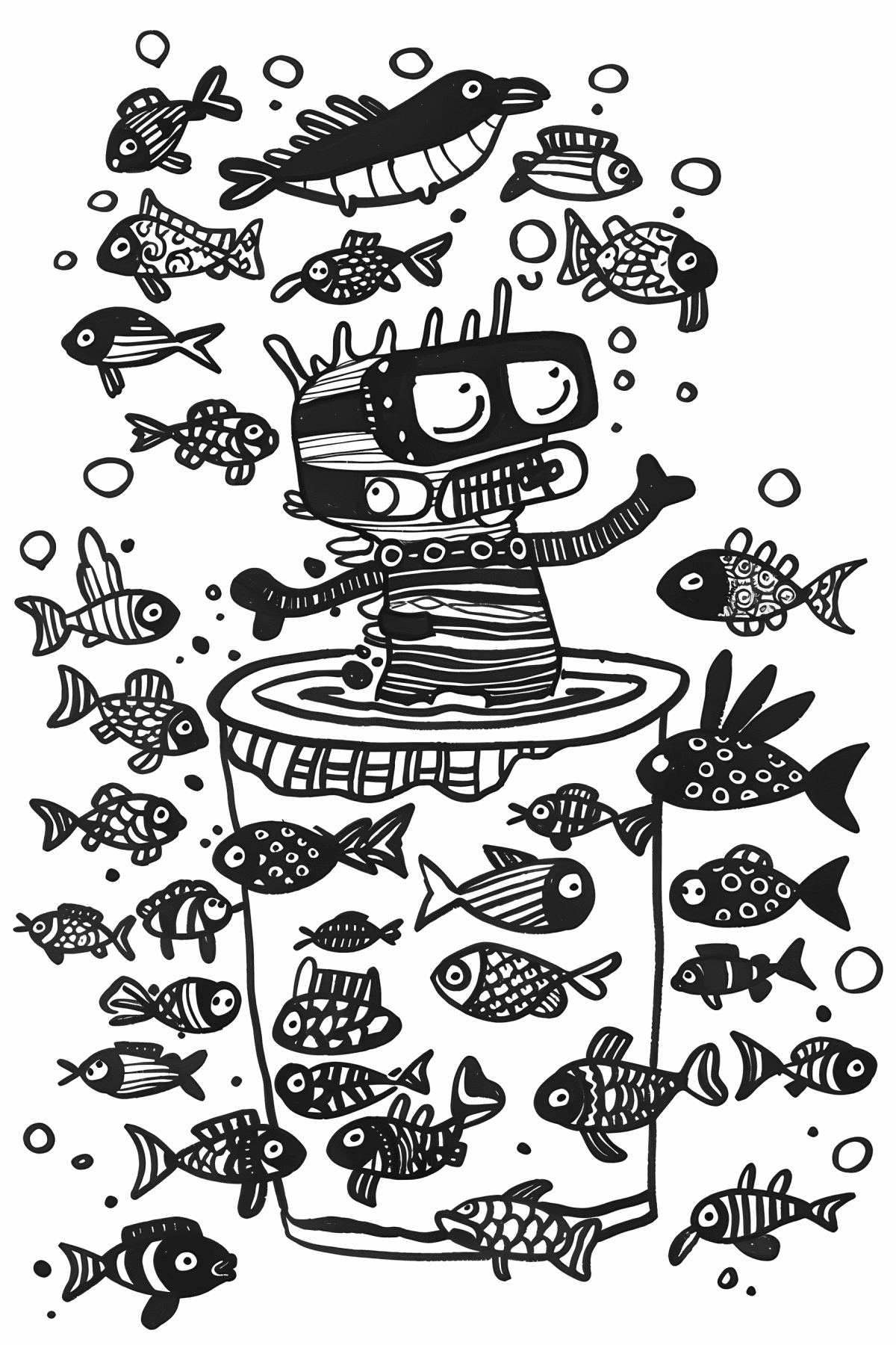 30 Easy and Cute Monster Drawing Ideas - Brighter Craft