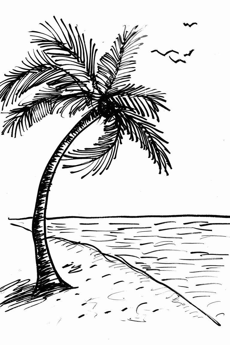 30 Easy Beach Summer Drawing Ideas - Brighter Craft