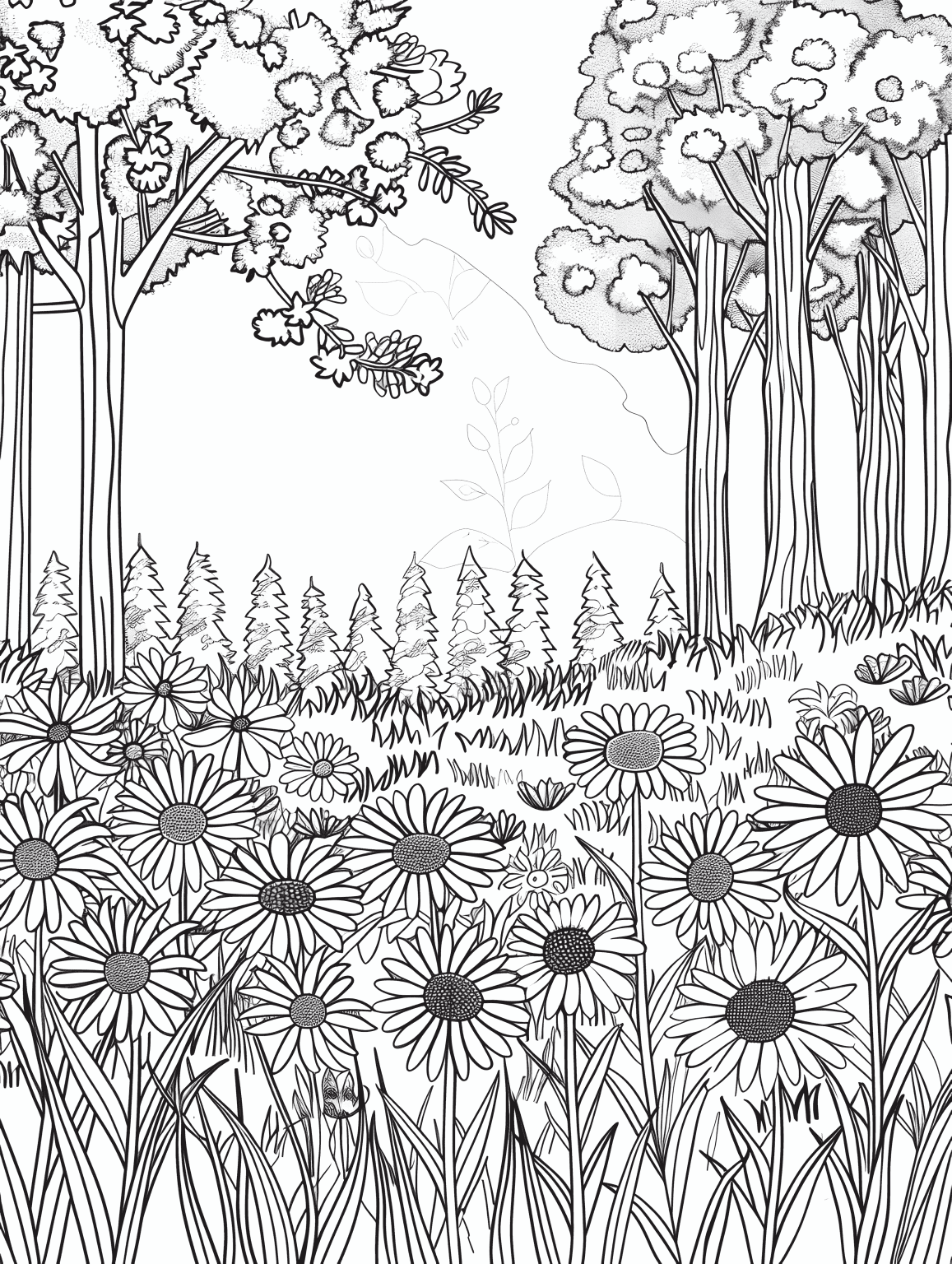 30 Summer Garden Coloring Pages - Brighter Craft