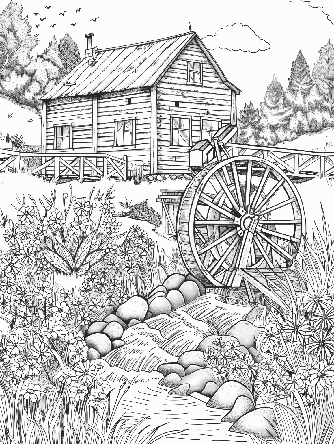 30 Summer Garden Coloring Pages - Brighter Craft