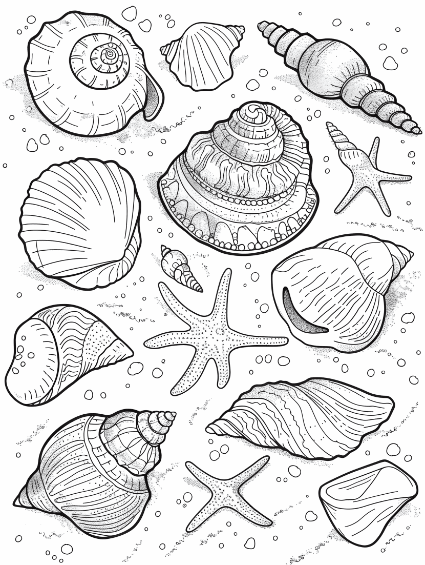 30 Best Beach Coloring Pages - Brighter Craft