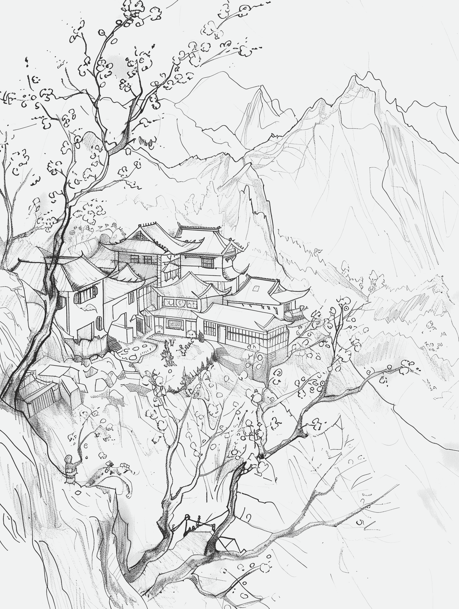 30 Cherry Blossom Tree Drawing Ideas - Brighter Craft