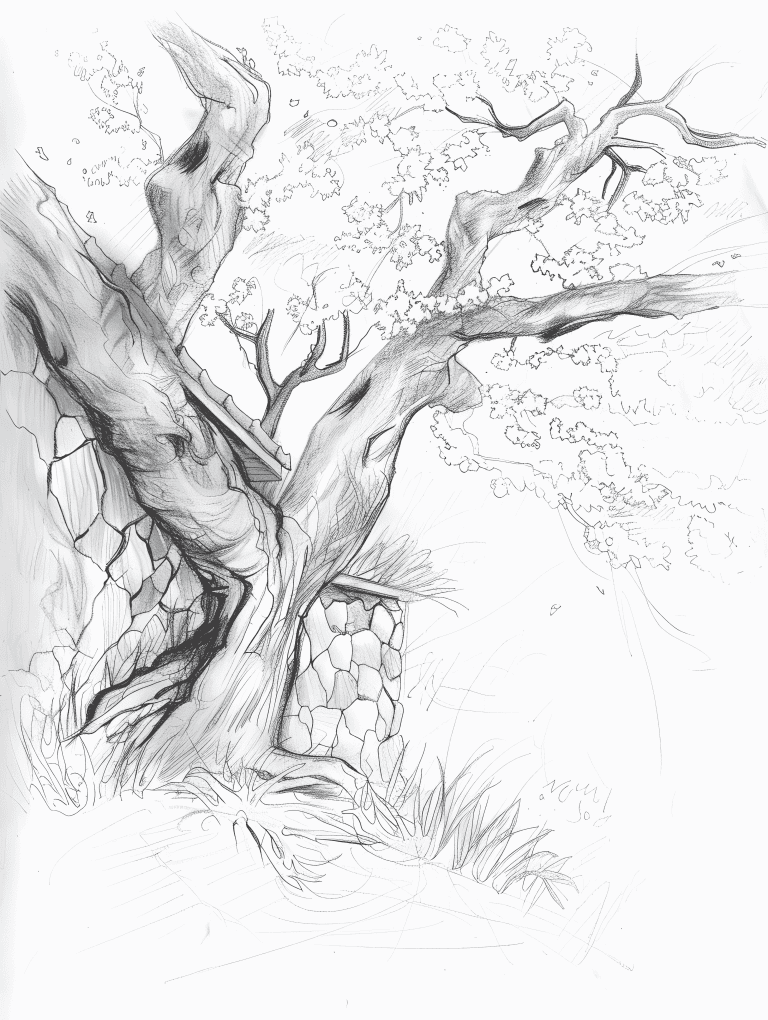 30 Cherry Blossom Tree Drawing Ideas - Brighter Craft