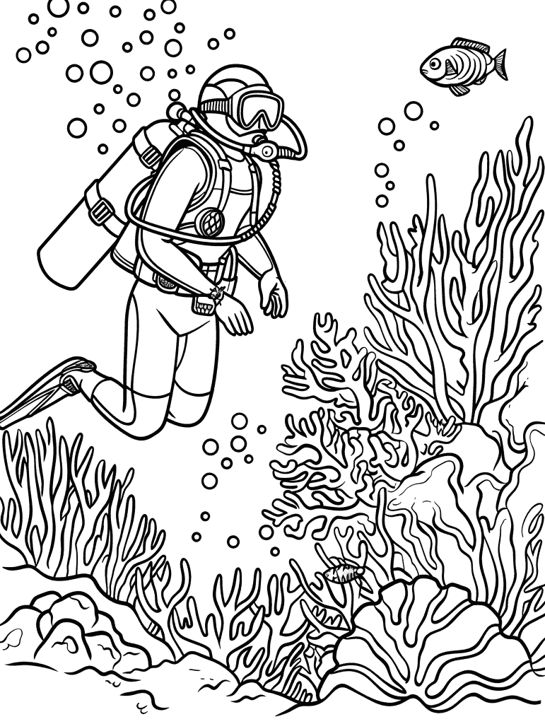 30 Best Beach Coloring Pages - Brighter Craft