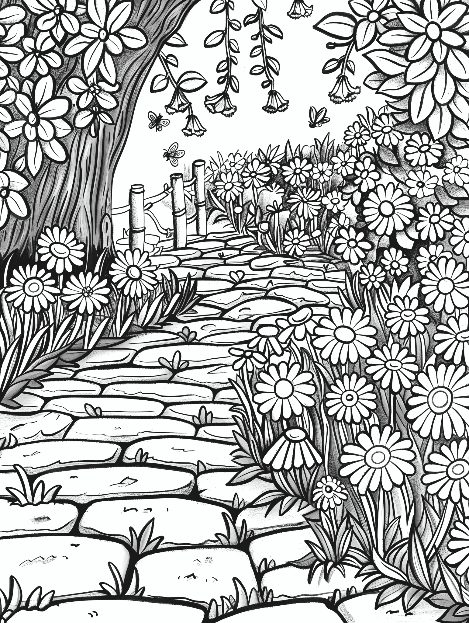 30 Summer Garden Coloring Pages - Brighter Craft