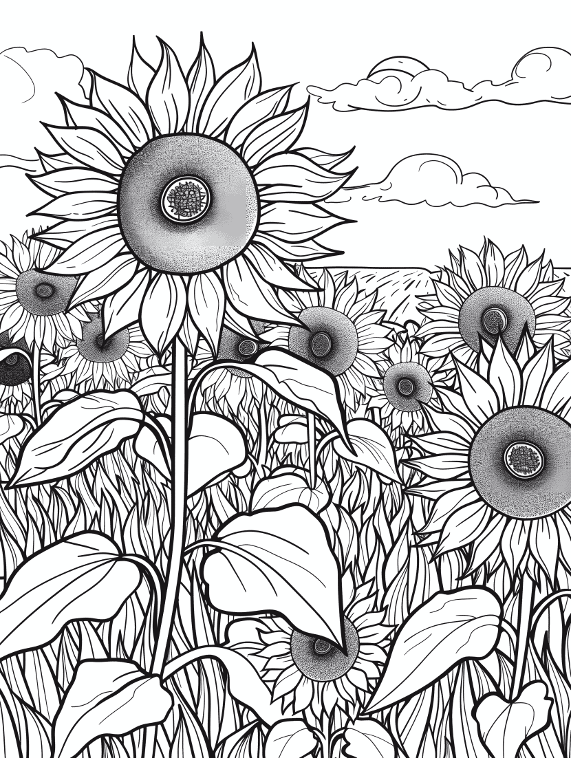 30 Summer Garden Coloring Pages - Brighter Craft
