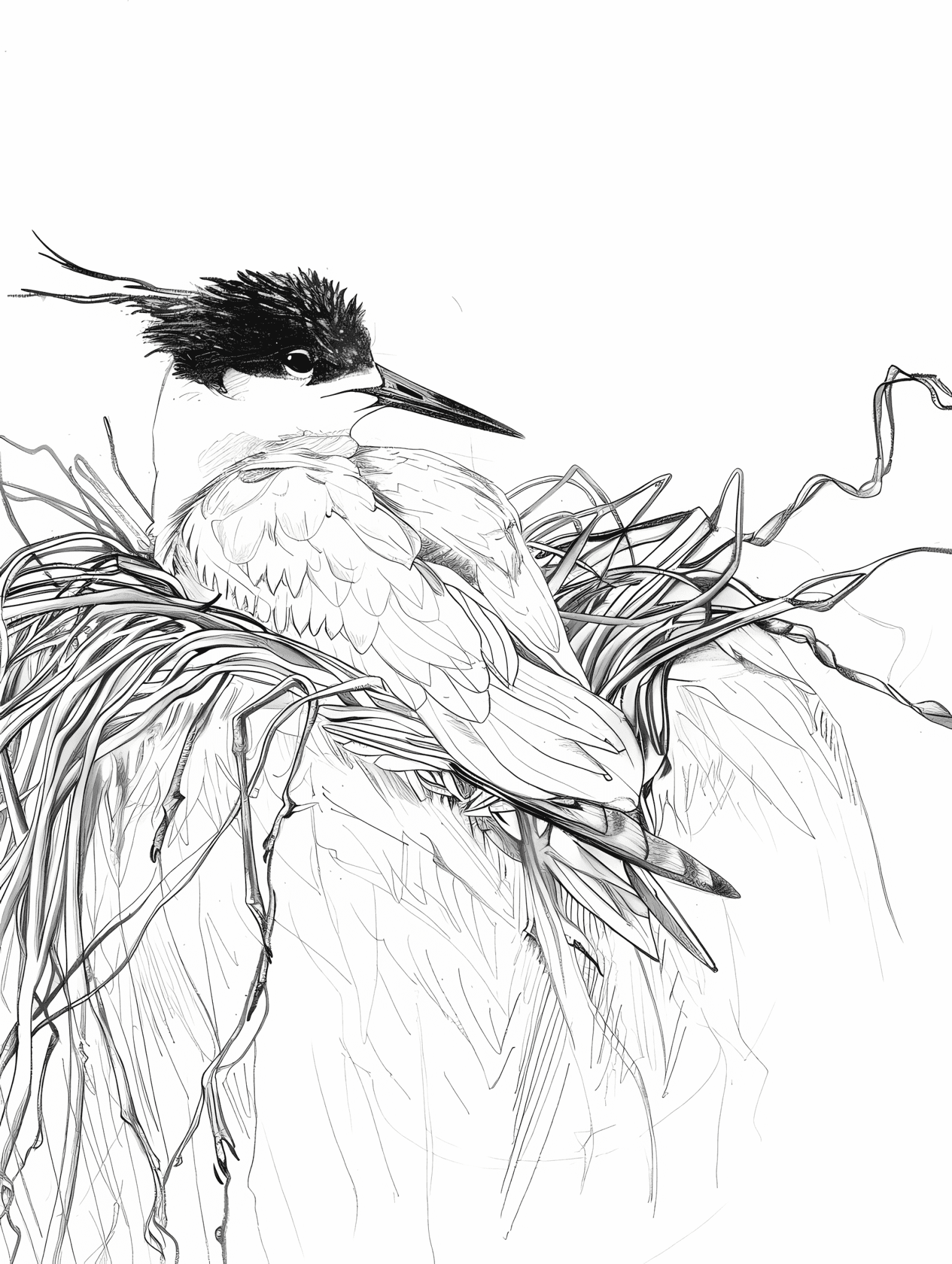 30 Easy Bird Sketch Drawing Ideas - Brighter Craft