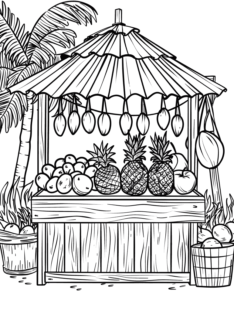 30 Best Beach Coloring Pages - Brighter Craft