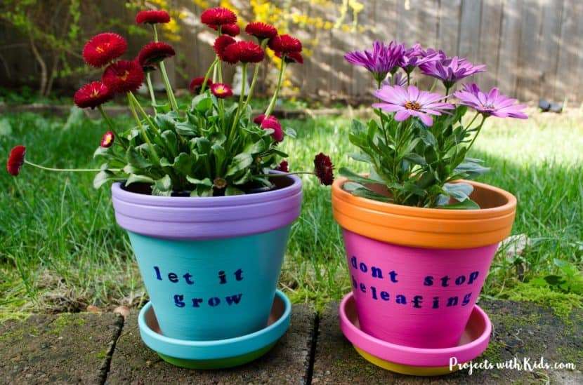 40 Creative DIY Painted Pots Ideas - Brighter Craft