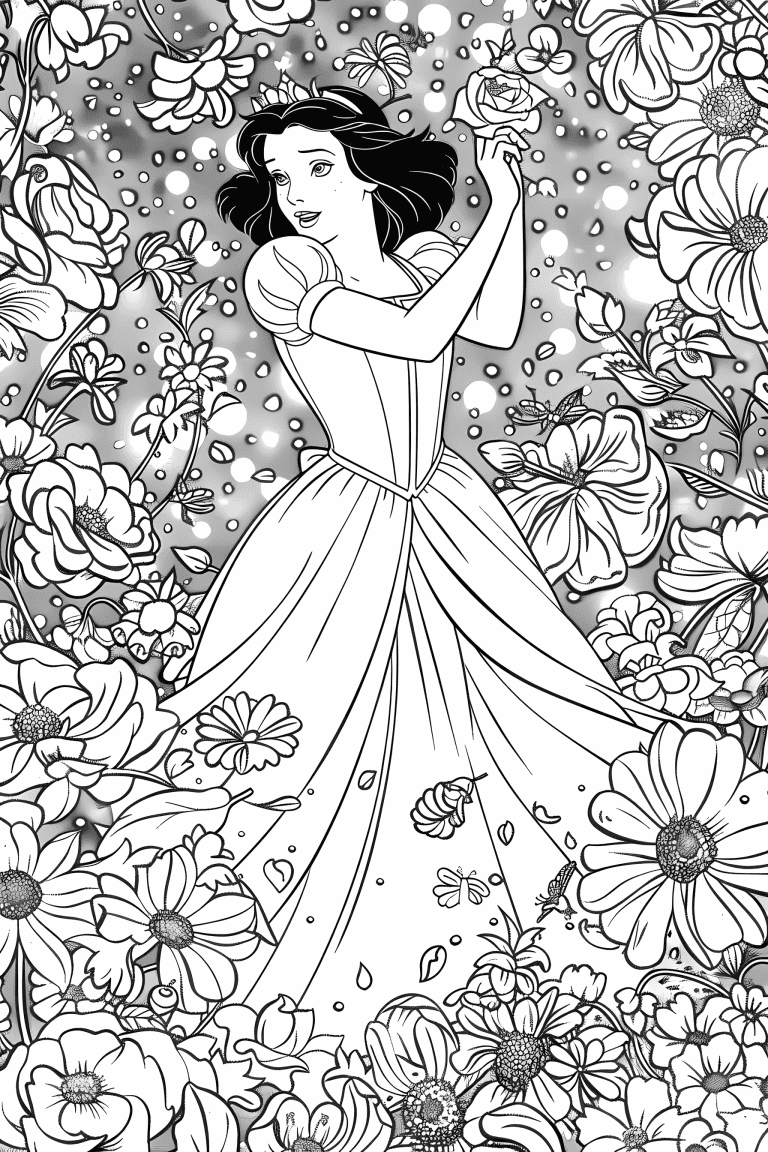 30 Magical Disney Inspired Coloring Pages - Brighter Craft
