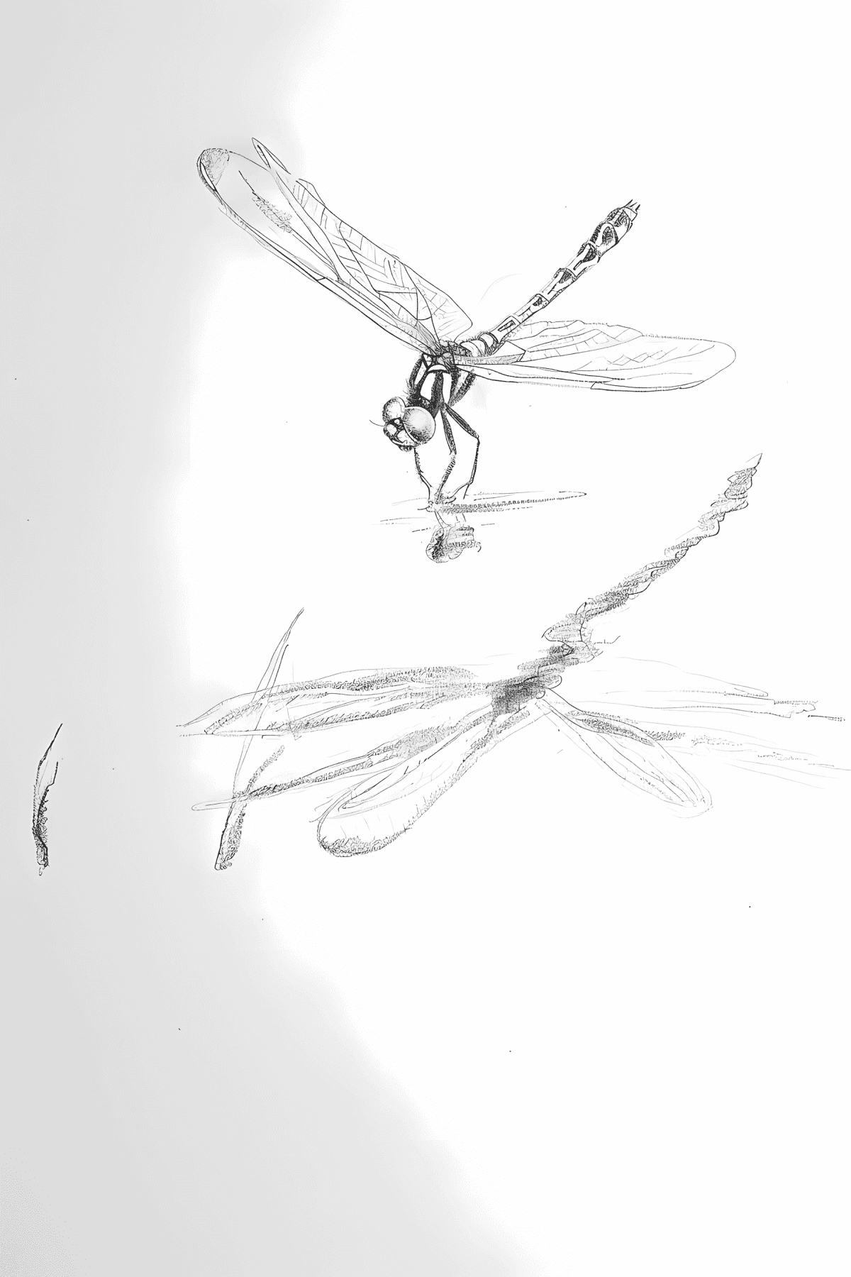 30 Beautiful Dragonfly Drawing Ideas - Brighter Craft