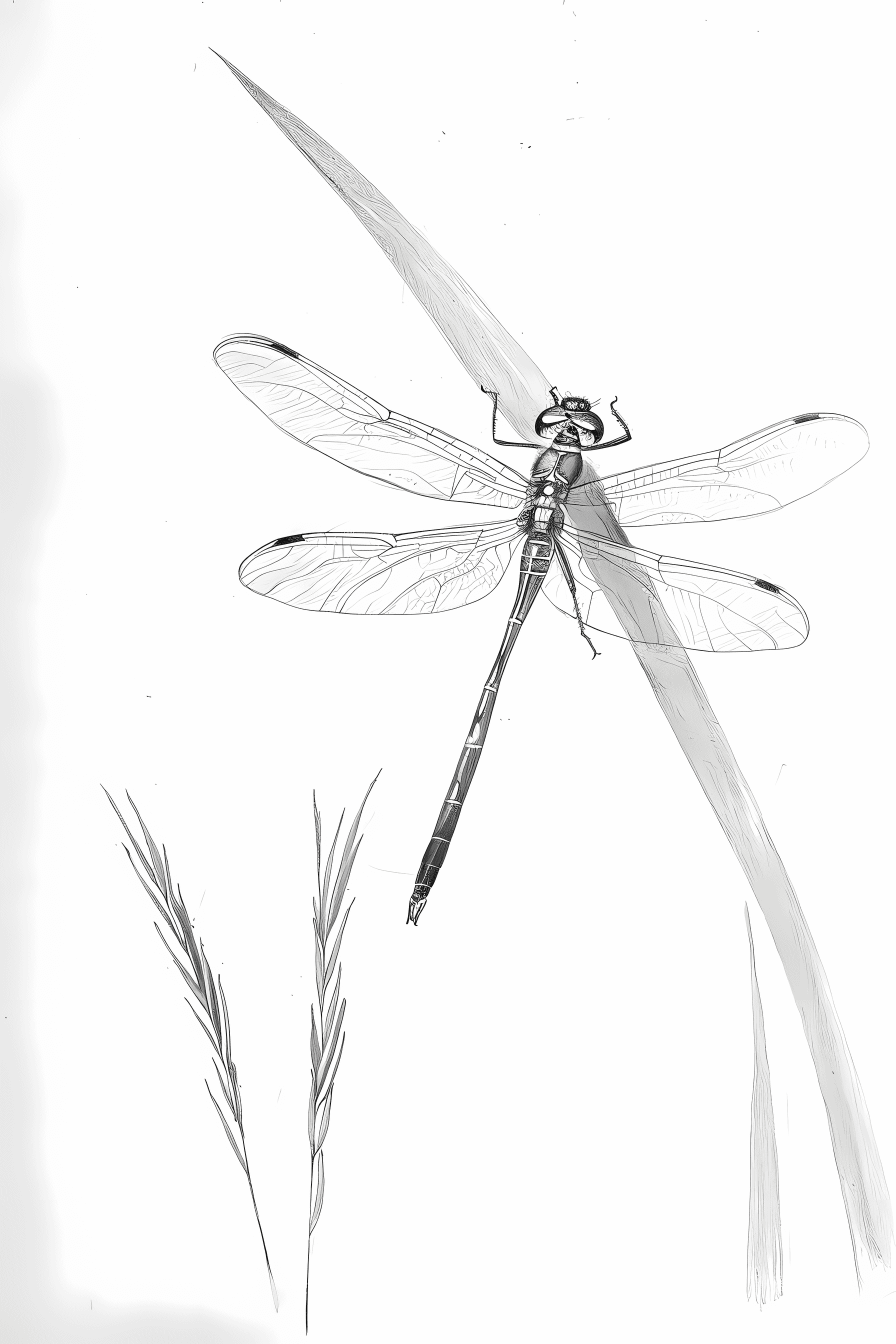 30 Beautiful Dragonfly Drawing Ideas - Brighter Craft