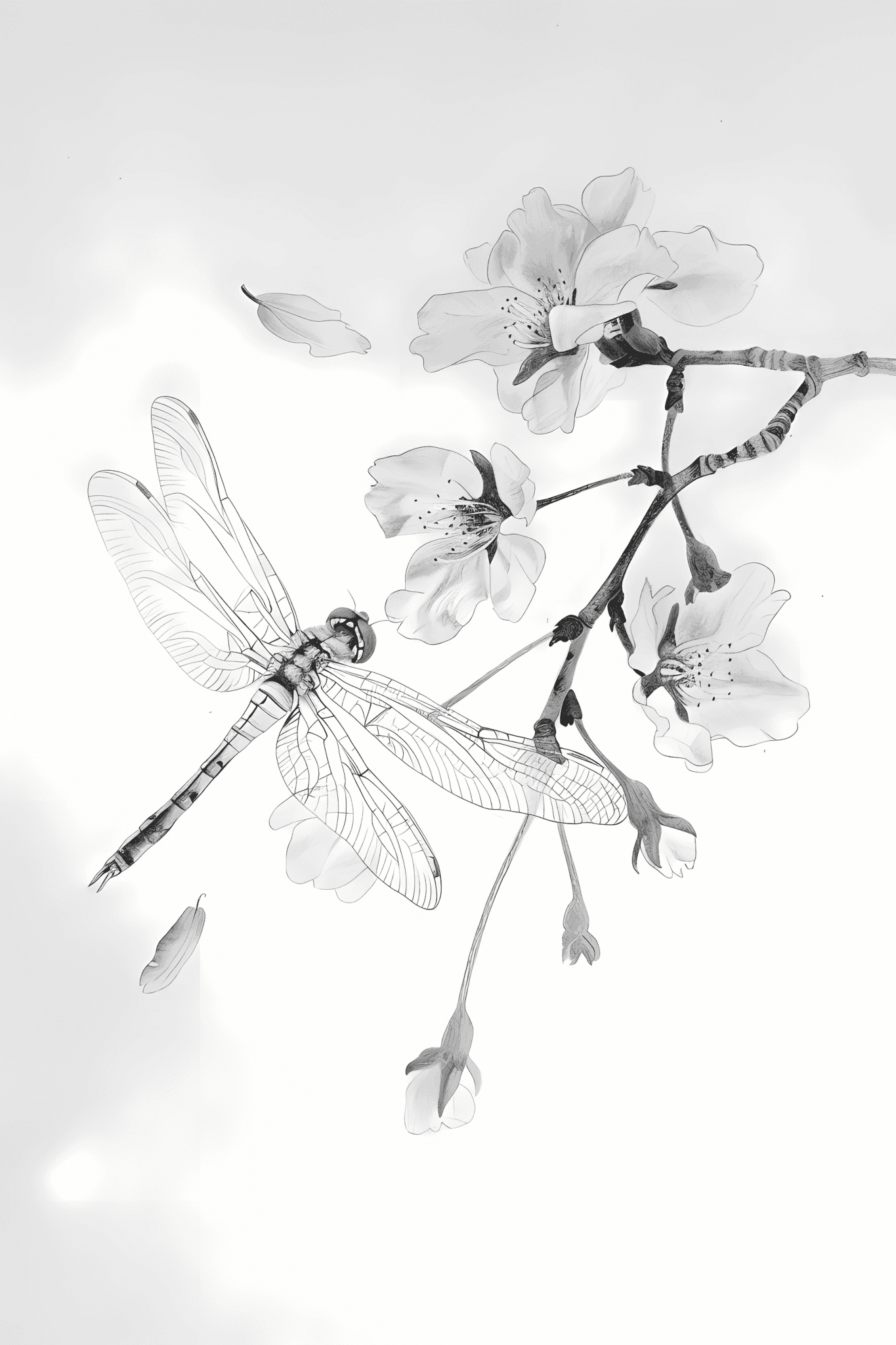 30 Beautiful Dragonfly Drawing Ideas - Brighter Craft