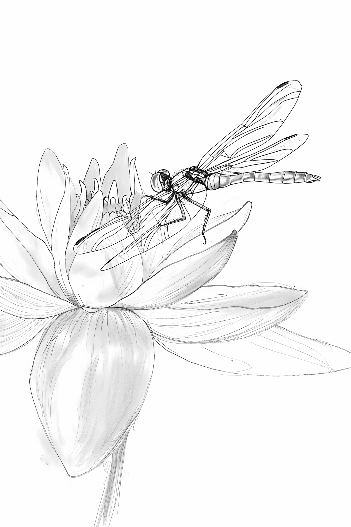 30 Beautiful Dragonfly Drawing Ideas - Brighter Craft