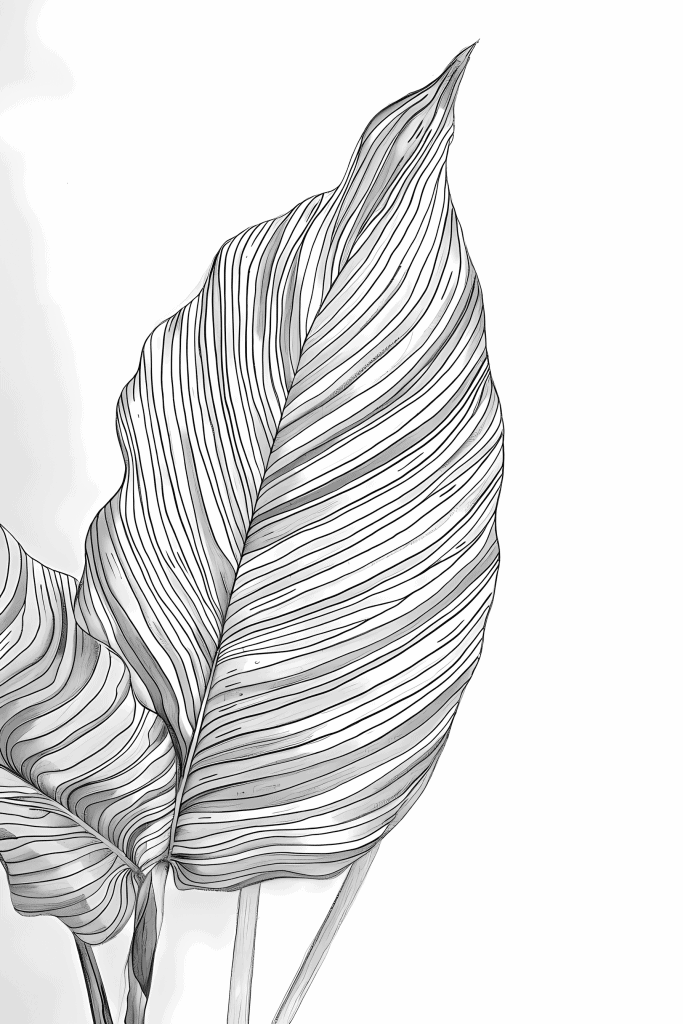 30 Botanical Leaf Drawing Ideas - Brighter Craft