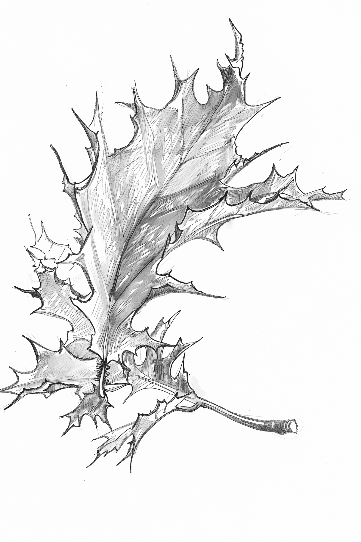 30 Botanical Leaf Drawing Ideas - Brighter Craft