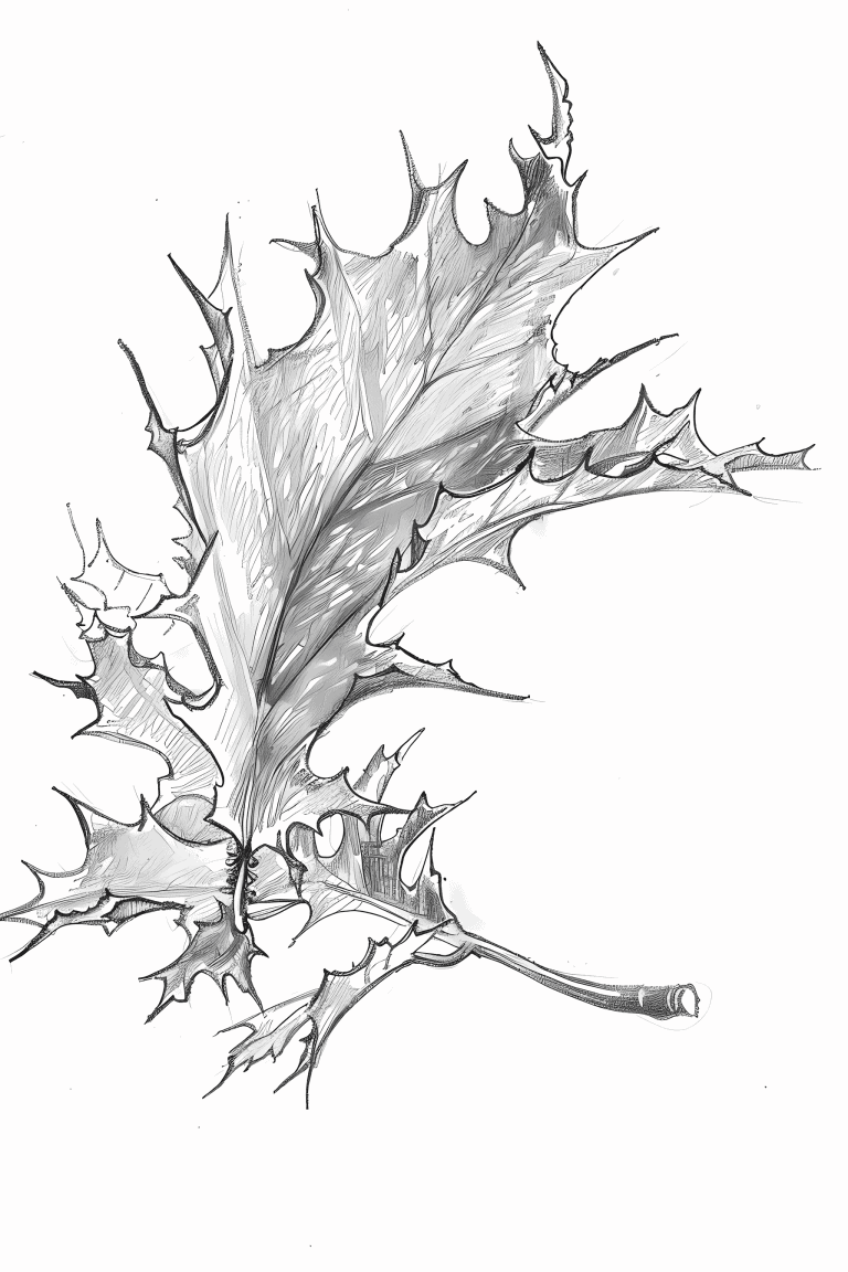 30 Botanical Leaf Drawing Ideas - Brighter Craft