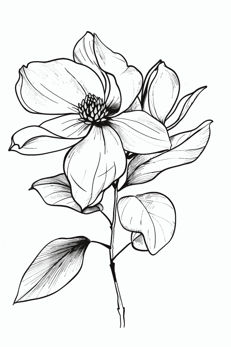 25 Flower Line Drawing Ideas and Tutorials for All Skill Levels ...