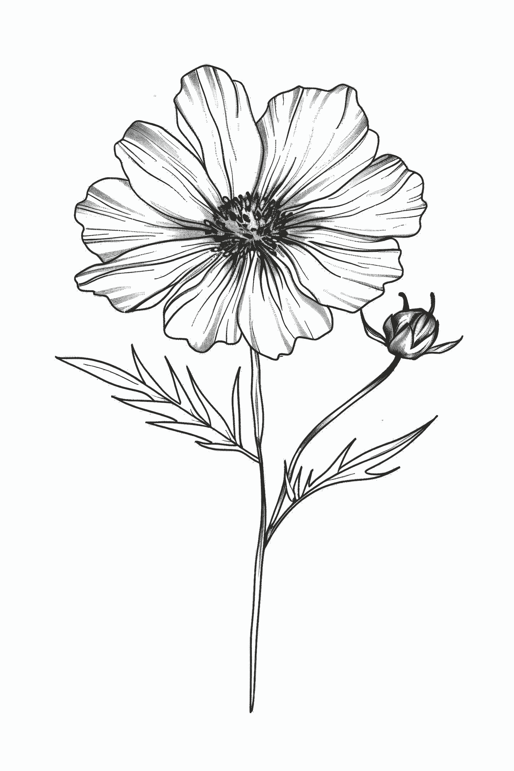 25 Flower Line Drawing Ideas and Tutorials for All Skill Levels ...
