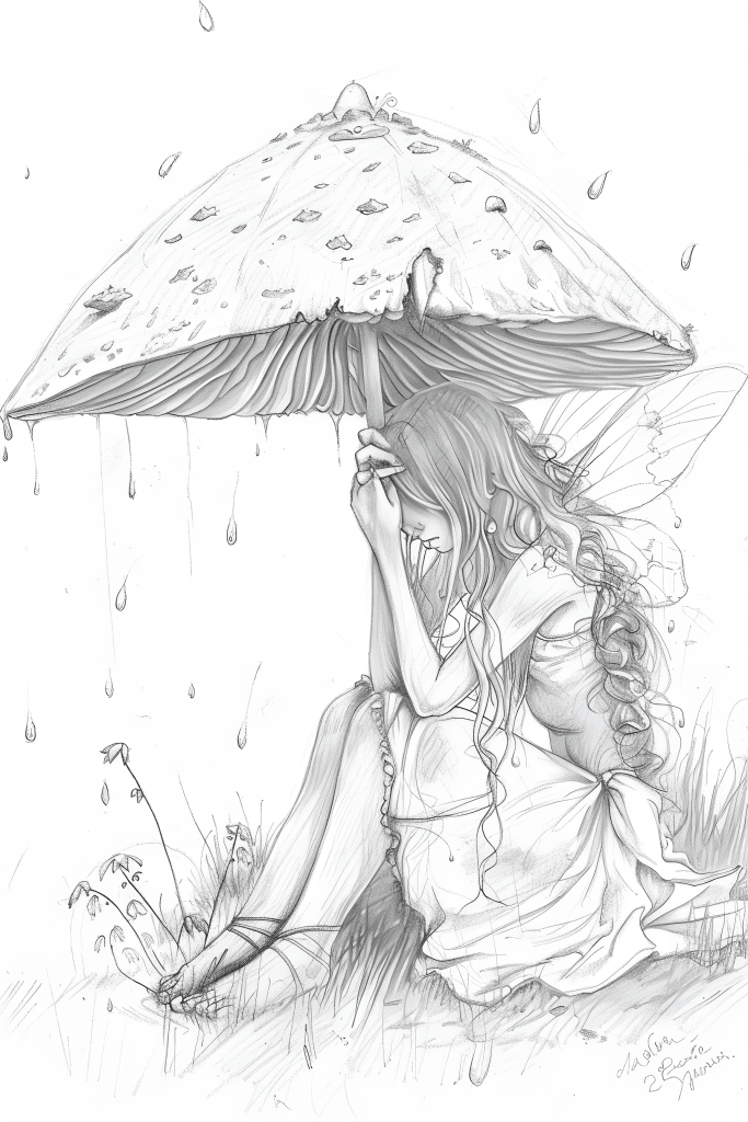 25 Charming Fairy Drawing Ideas - Brighter Craft