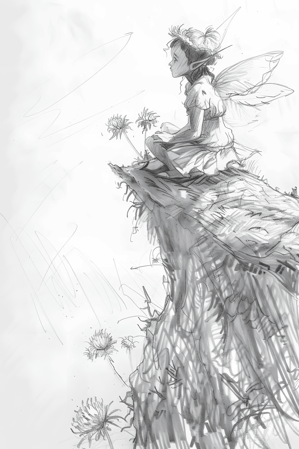 25 Charming Fairy Drawing Ideas - Brighter Craft