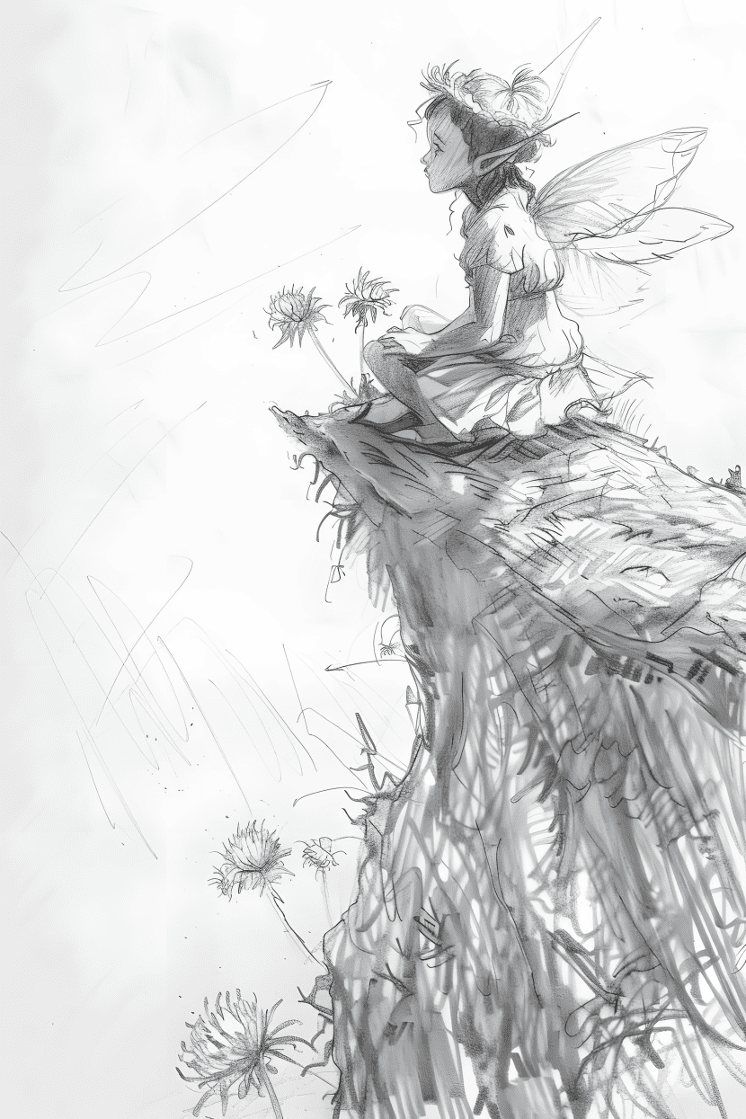 25 Charming Fairy Drawing Ideas - Brighter Craft