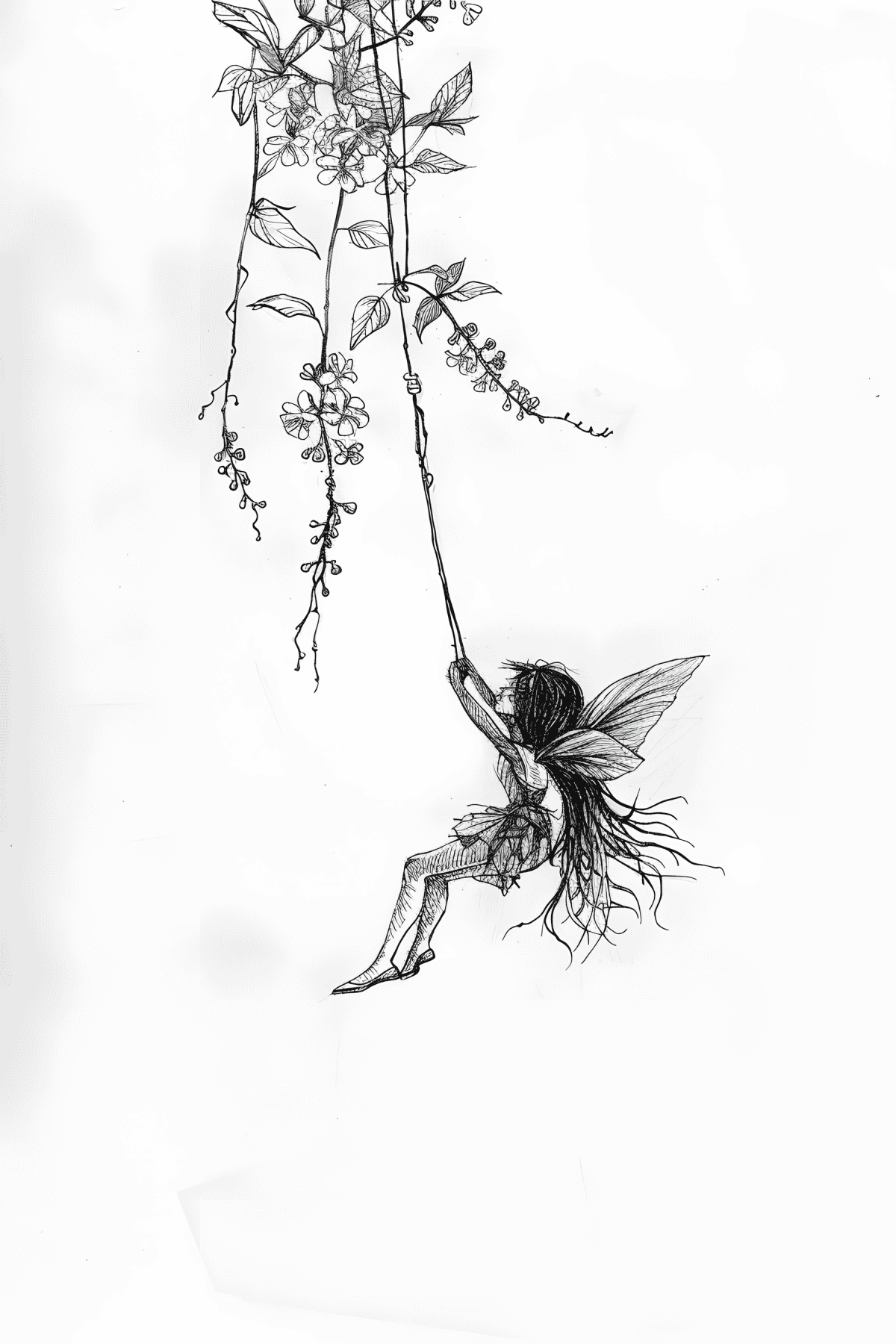 25 Charming Fairy Drawing Ideas - Brighter Craft