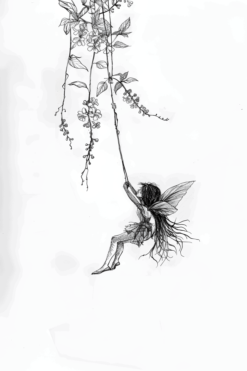 25 Charming Fairy Drawing Ideas - Brighter Craft