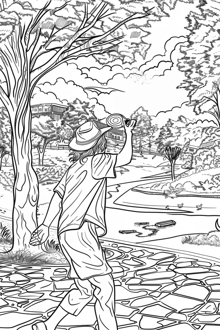 30 Groovy Hippie Coloring Pages - Brighter Craft