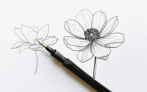 25 Flower Line Drawing Ideas and Tutorials for All Skill Levels ...