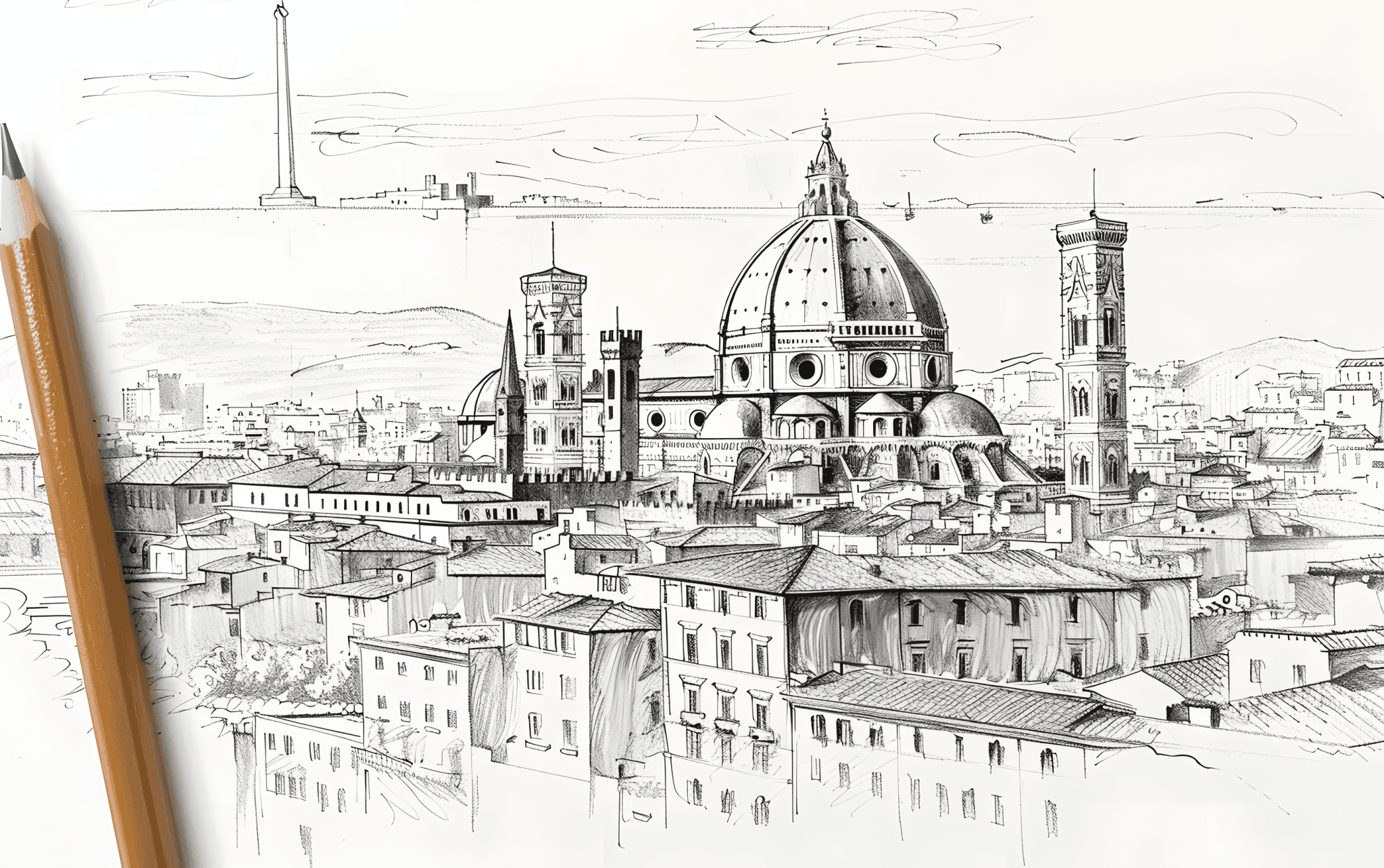 25 Stunning Cityscape Sketches to Capture Urban Beauty - Brighter Craft