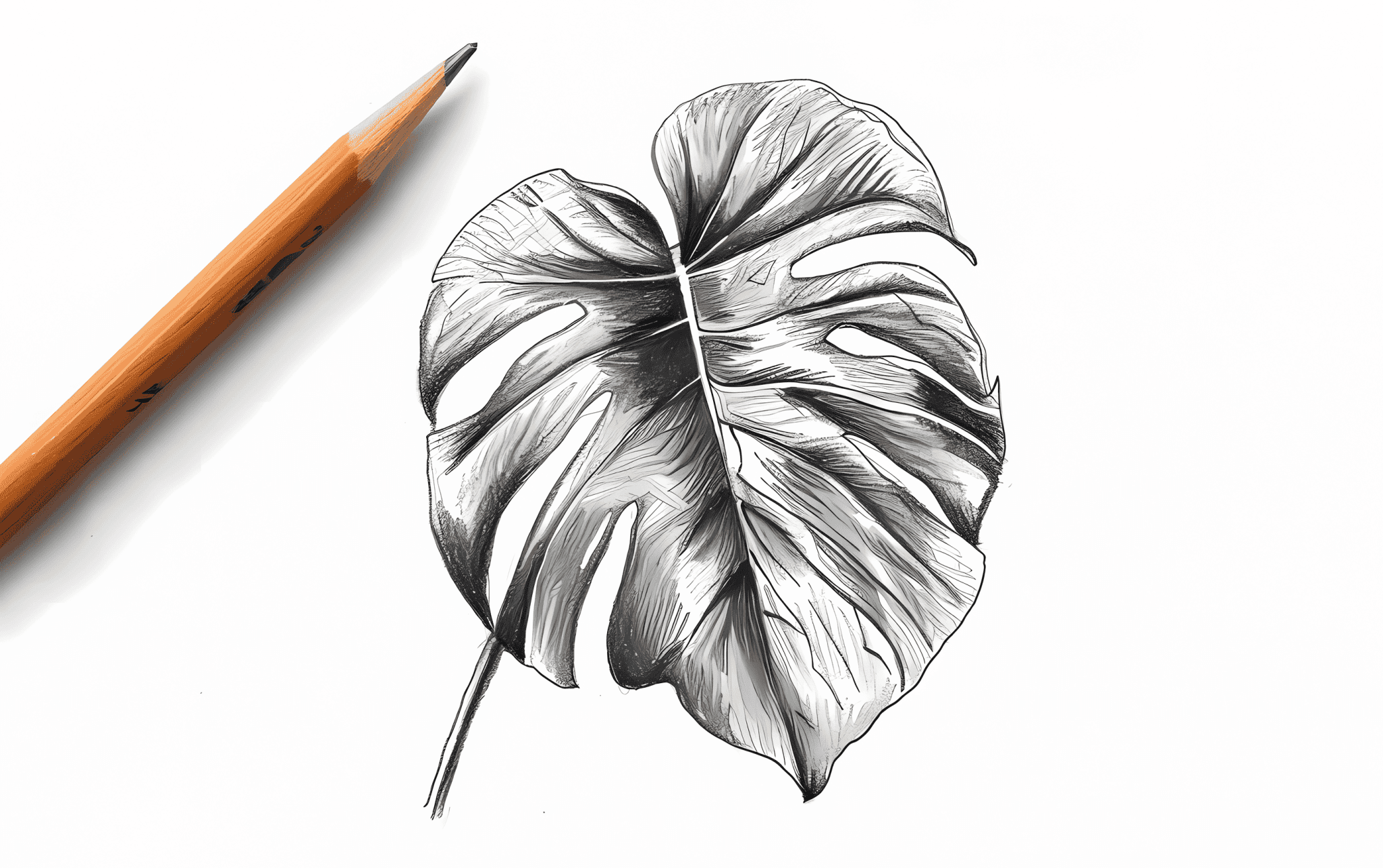30 Botanical Leaf Drawing Ideas - Brighter Craft