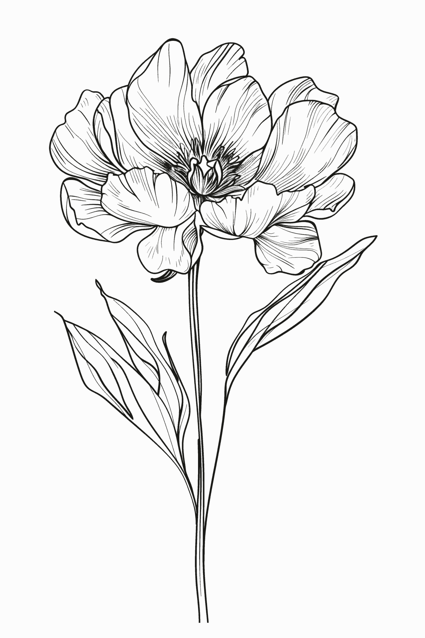 25 Flower Line Drawing Ideas and Tutorials for All Skill Levels ...