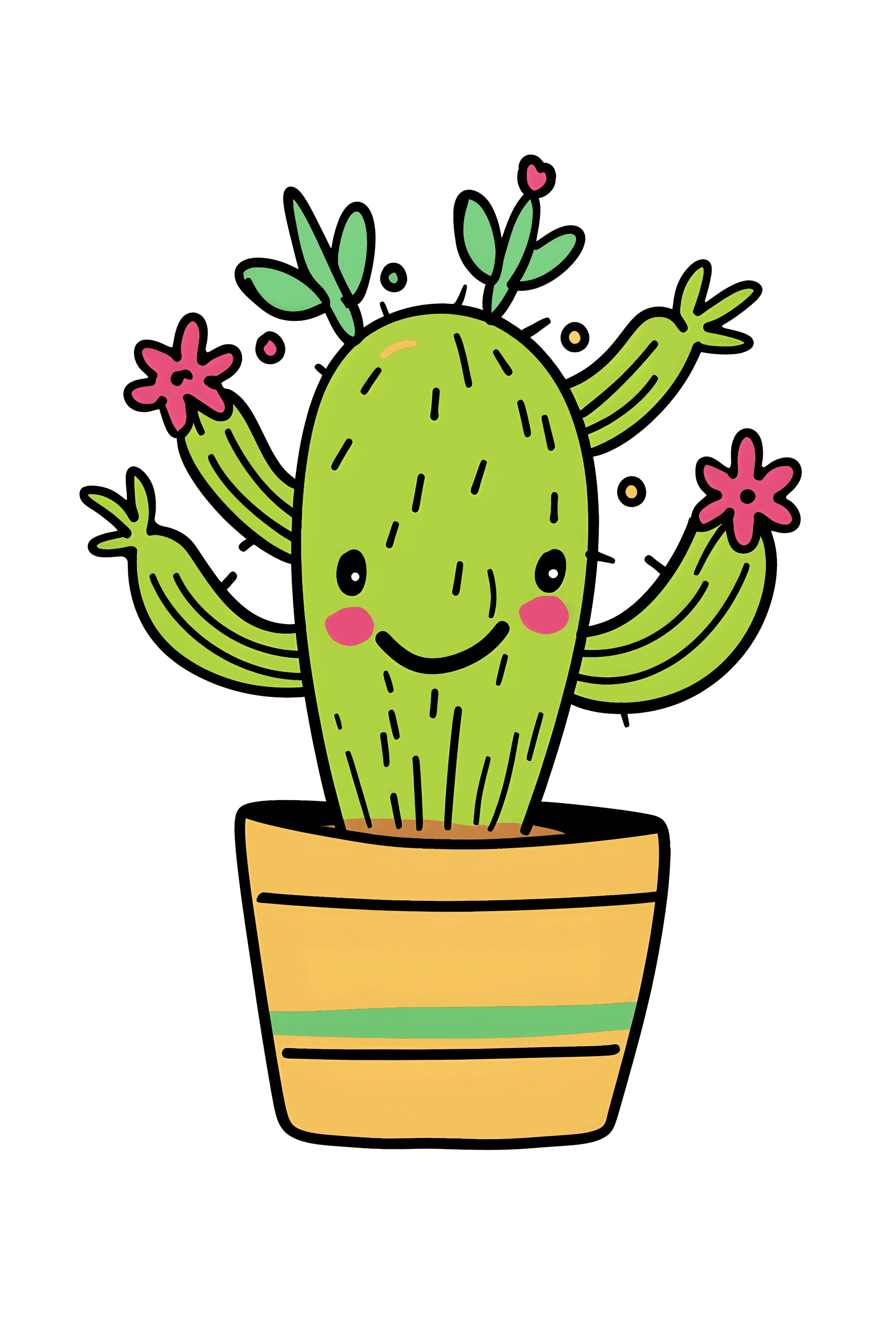 30 Fun & Easy Plant Doodle Drawings - Brighter Craft