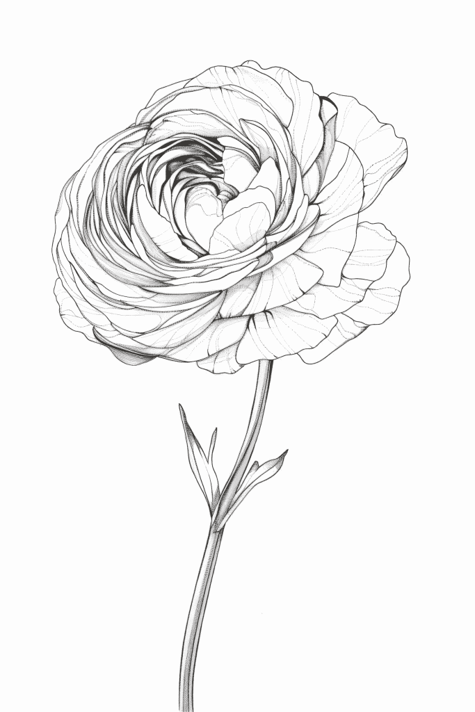25 Flower Line Drawing Ideas and Tutorials for All Skill Levels ...