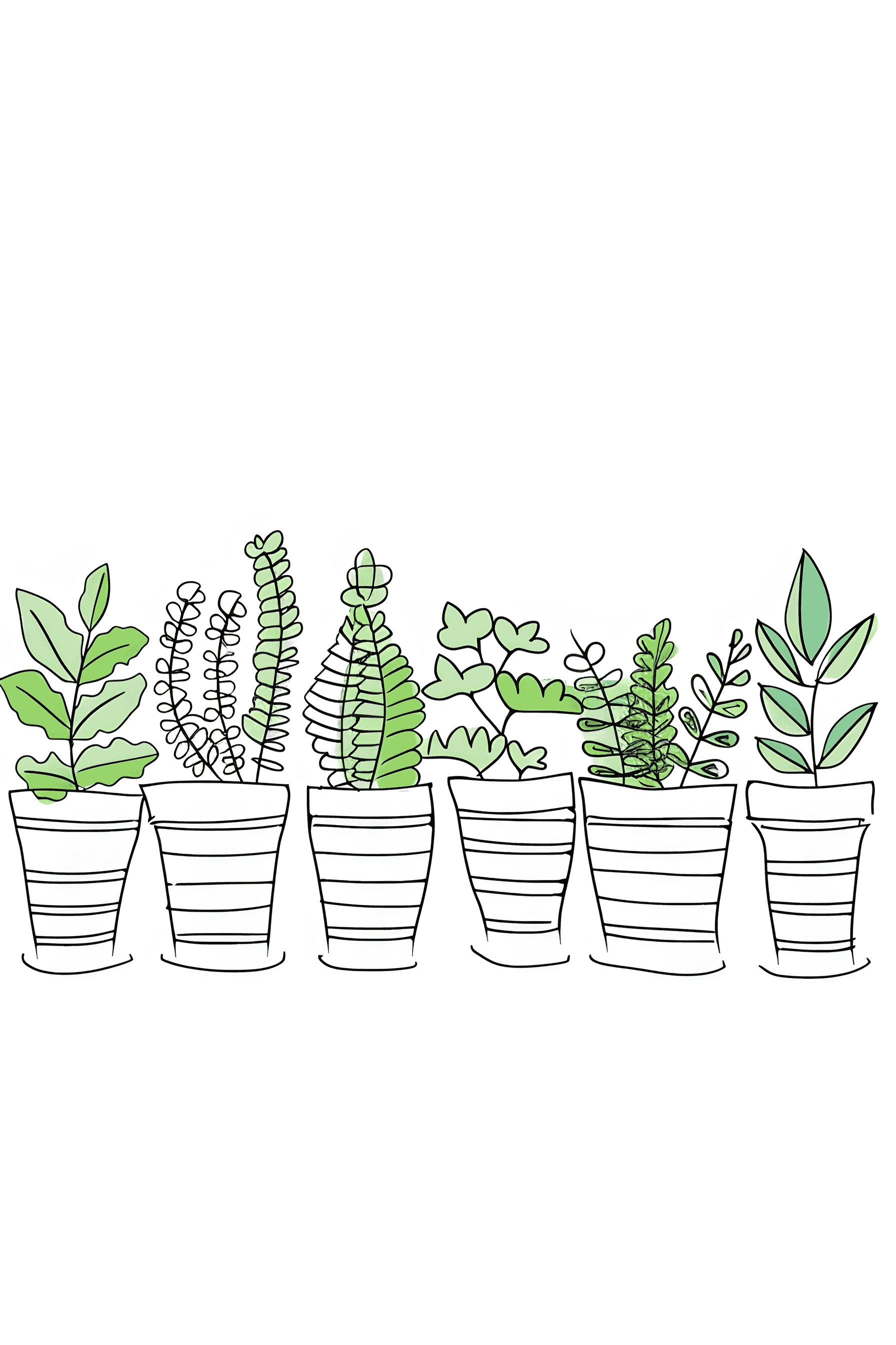 30 Fun & Easy Plant Doodle Drawings - Brighter Craft