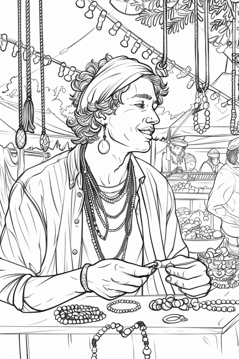 30 Groovy Hippie Coloring Pages - Brighter Craft