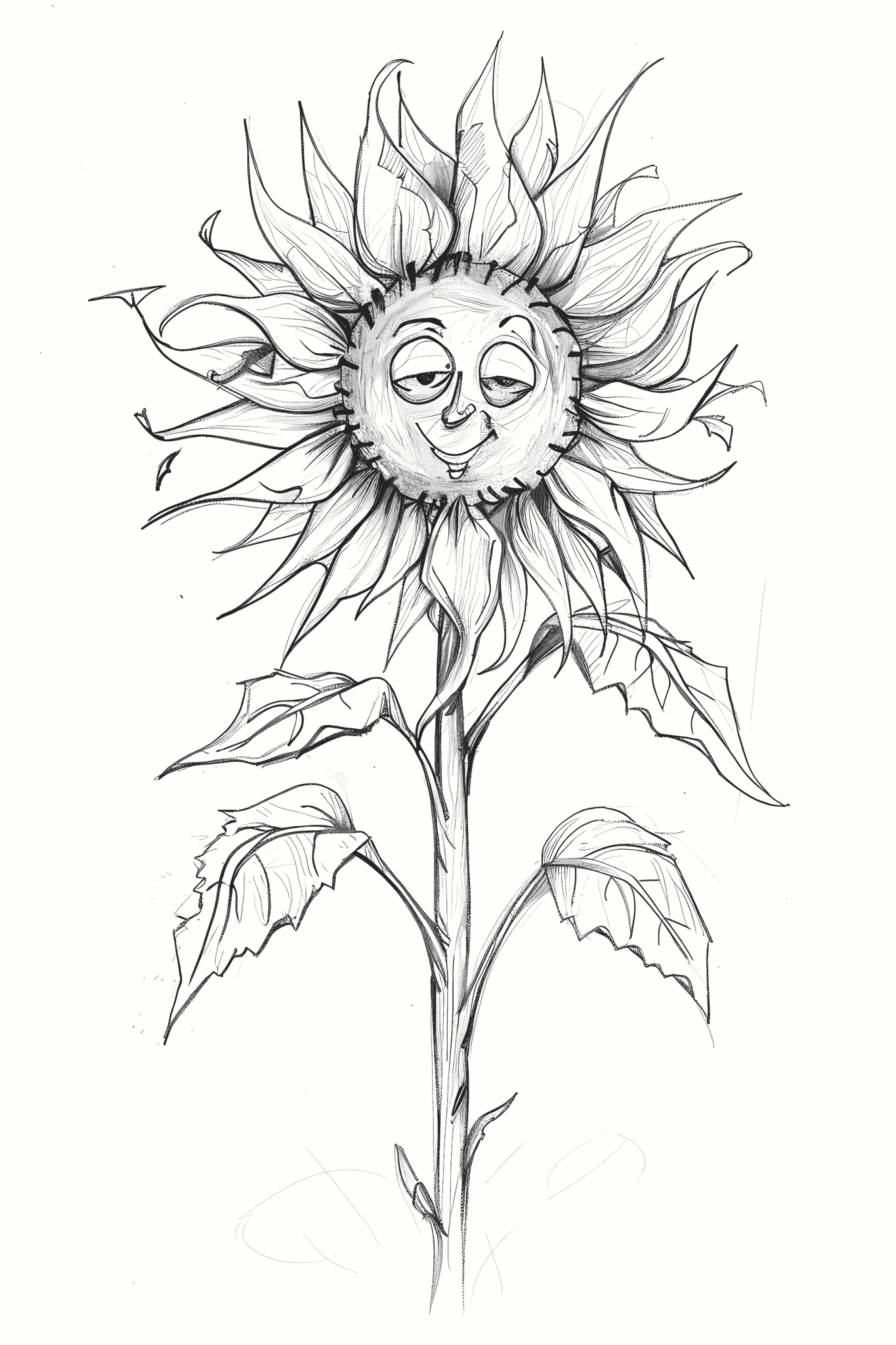 25 Sunflower Drawing Ideas to Brighten Your Sketchbook - Brighter Craft
