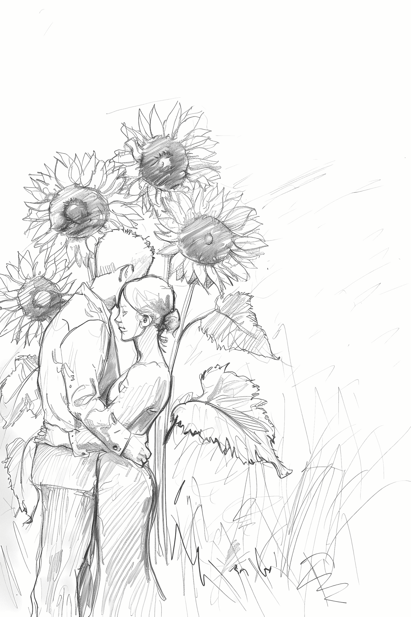 25 Sunflower Drawing Ideas to Brighten Your Sketchbook - Brighter Craft