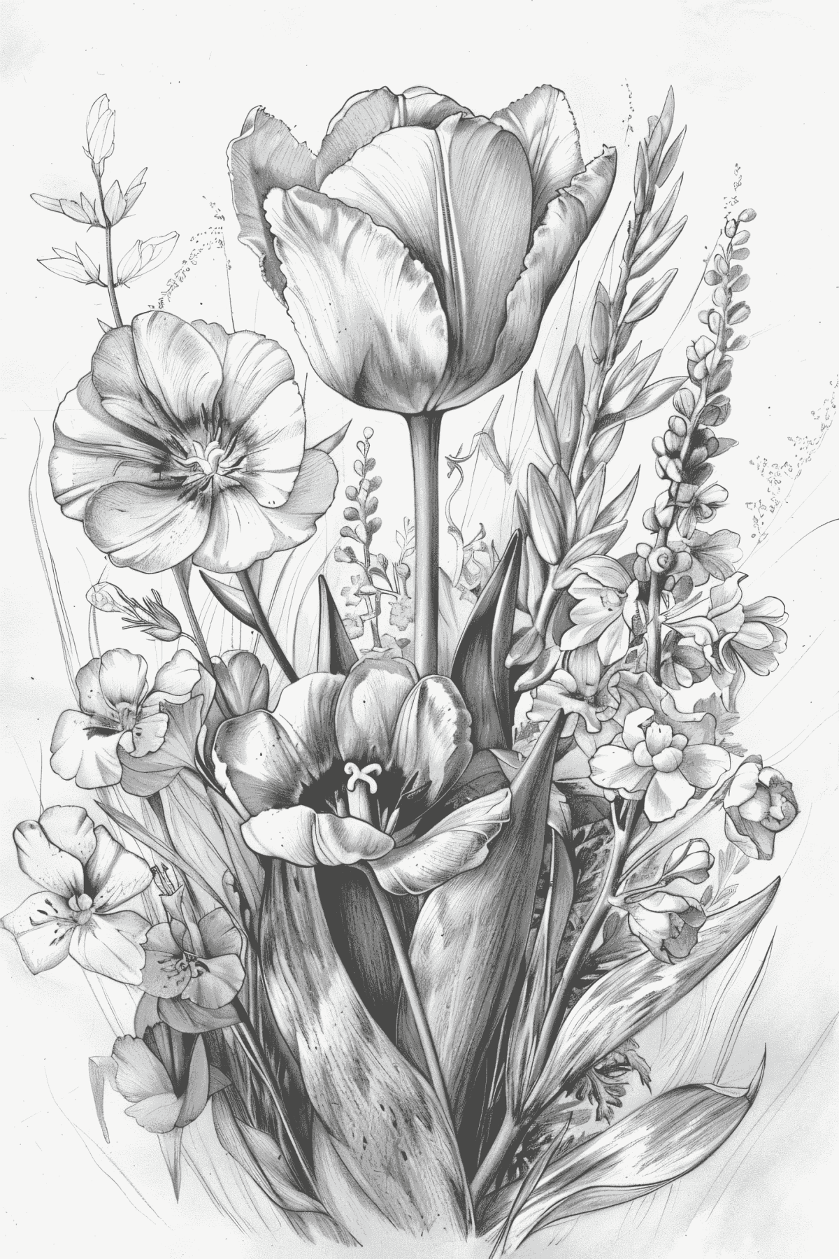 30 Tulip Drawing Tutorials for All Artists - Brighter Craft