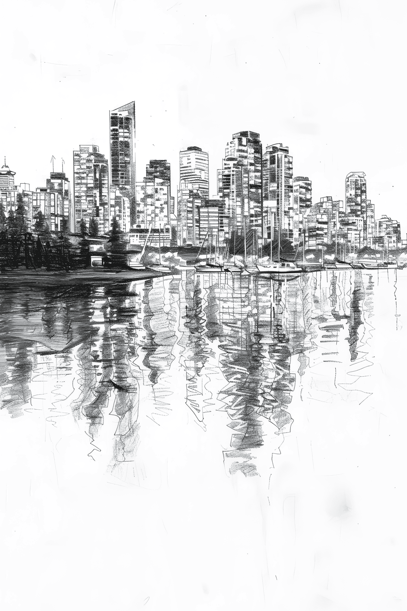25 Stunning Cityscape Sketches to Capture Urban Beauty - Brighter Craft