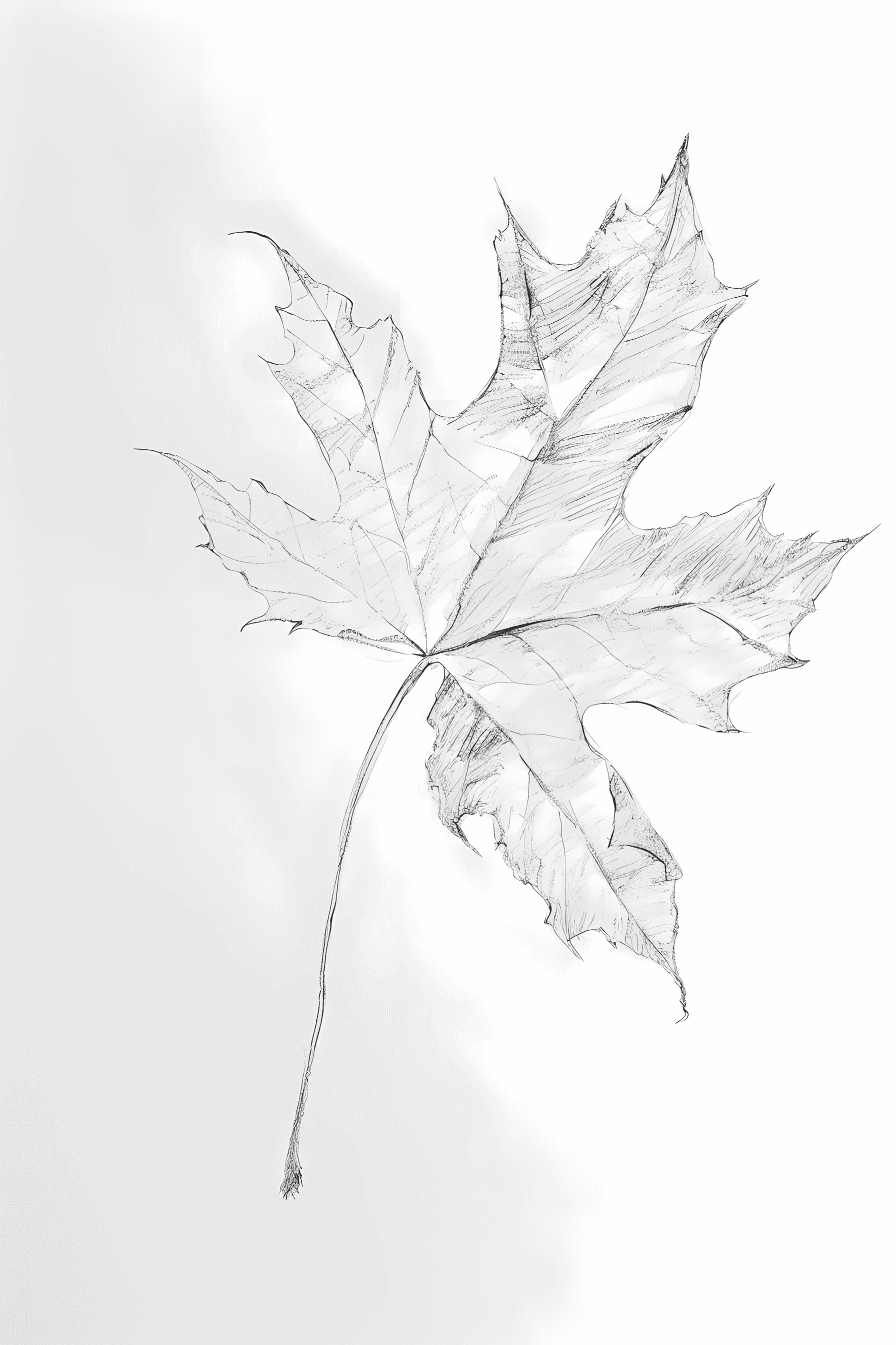 30 Botanical Leaf Drawing Ideas - Brighter Craft