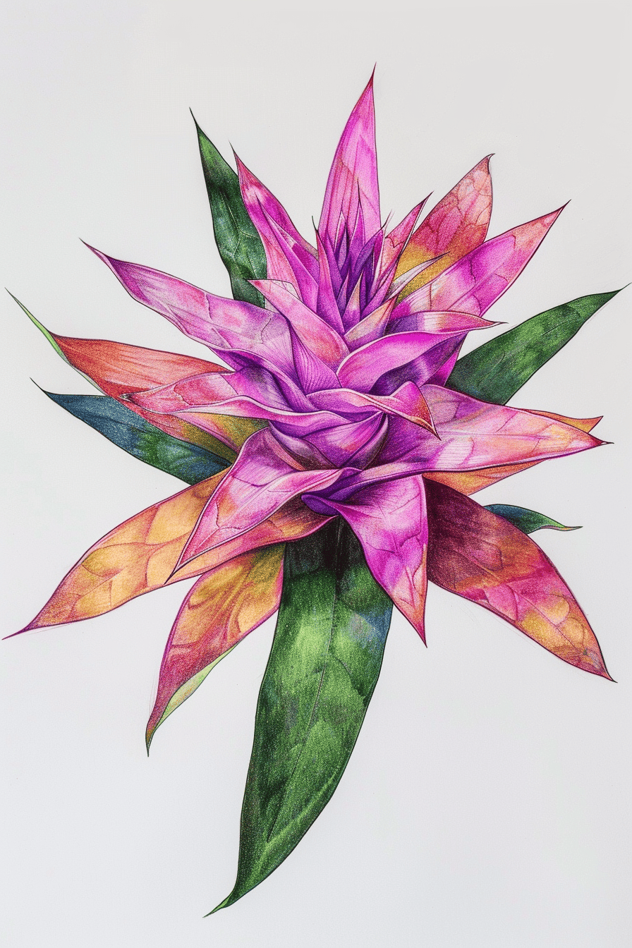 25 Vibrant Tropical Flower Drawing Ideas - Brighter Craft