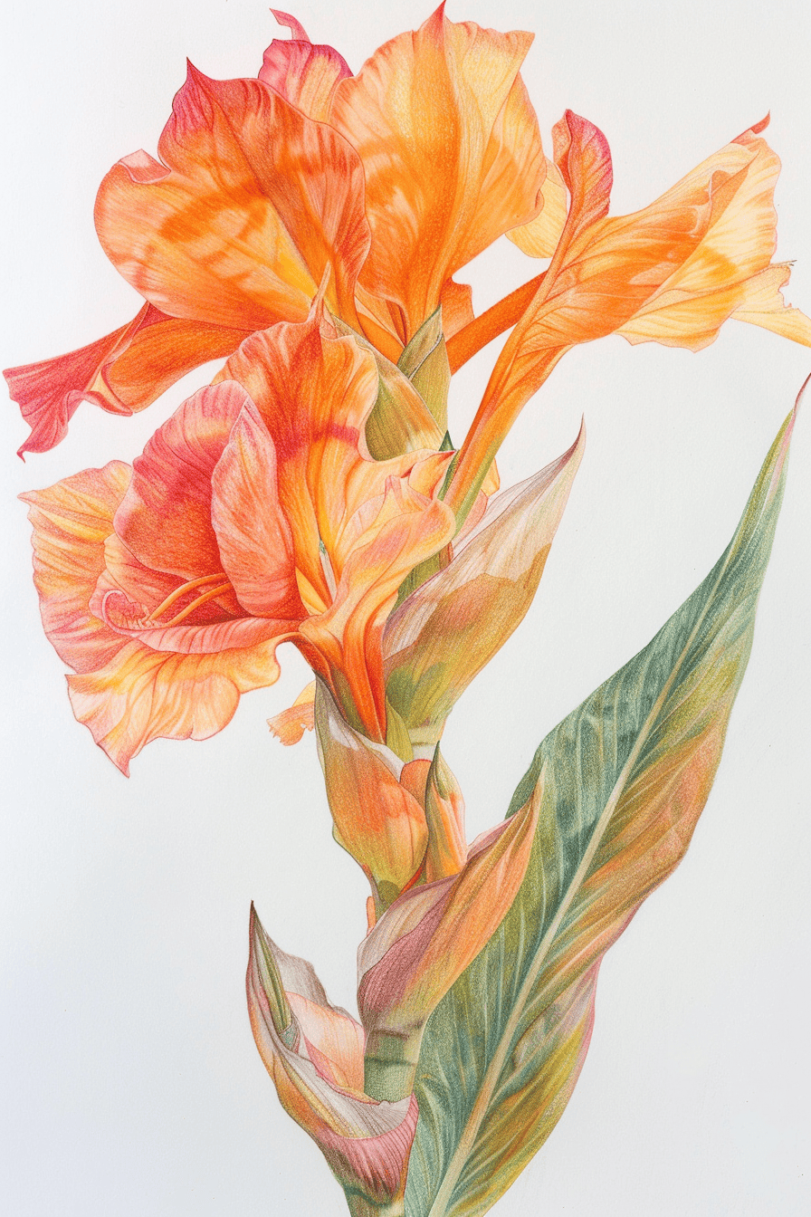 25 Vibrant Tropical Flower Drawing Ideas - Brighter Craft